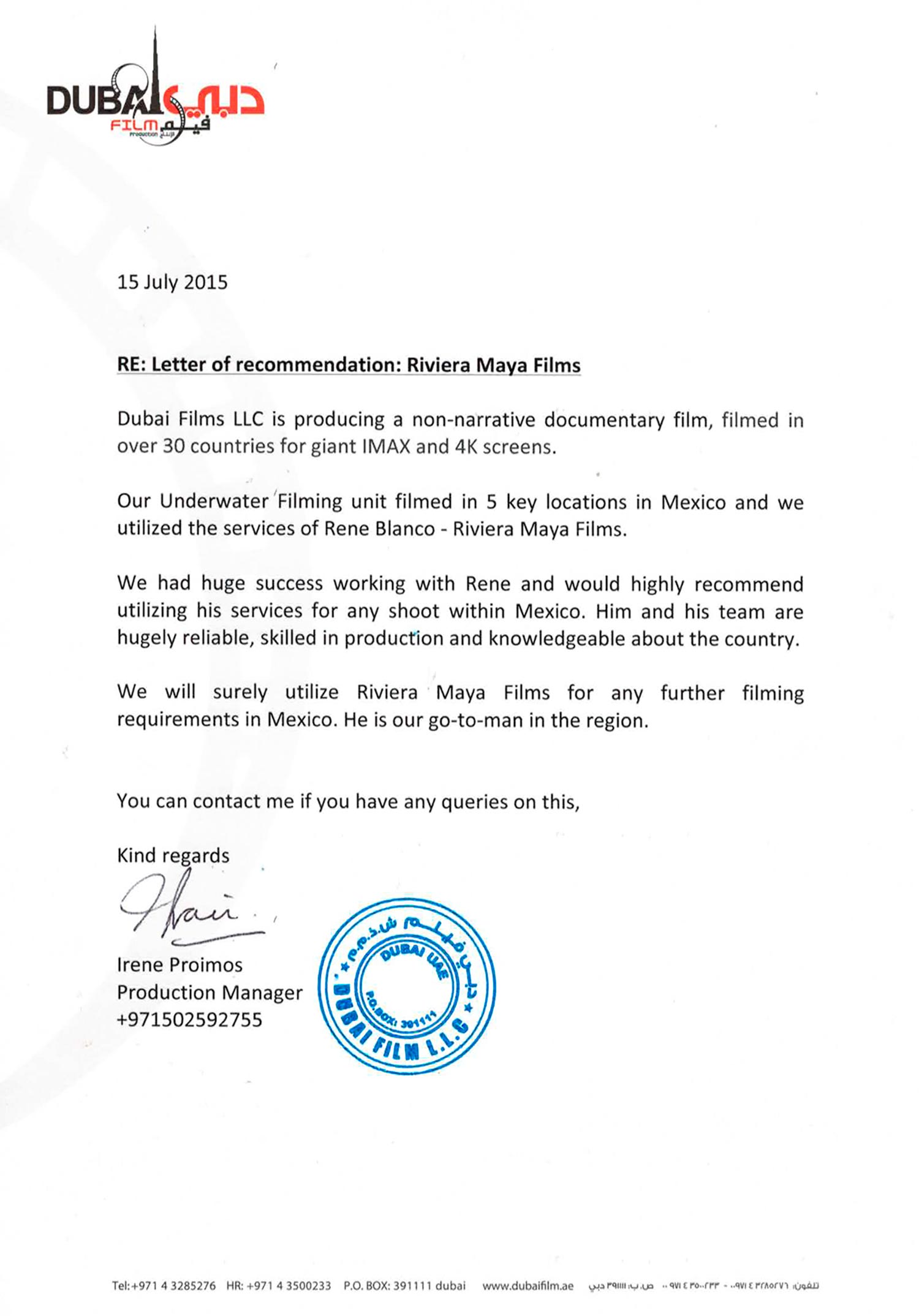 Rene Blanco Fixer – Slogan de René Blanco Fixer